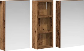Sada koupelnových skříněk 3 ks 80 x 10,5 x 50 cm 3403654
