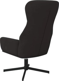 Relaxační křeslo černé samet 341114