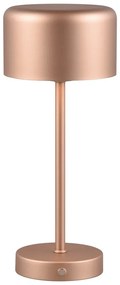 LED stmívatelná stolní lampa v měděné barvě (výška 30 cm) Jeff – Trio