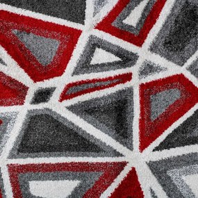 Vopi | Kusový koberec Walton 5797A bílo-červený - 140 x 200 cm