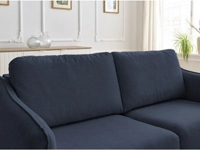Tmavě modrá pohovka na každodenní spaní/rozkládací 178 cm Lenny – Bobochic Paris