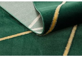 Dywany Luszczow Kusový koberec EMERALD EXCLUSIVE 1013 geometrický lahvově zelená / zlato Rozměr koberce: 80 x 150 cm