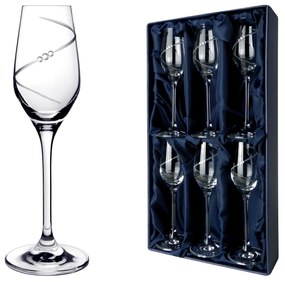 A-KRISTAL Silhouette - skleničky na likér se Swarovski® Elements | sada 6 sklenic