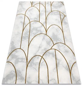 Kusový koberec EMERALD 1016 Luxusní art deco krémový zlatý Rozměr: 180x270 cm