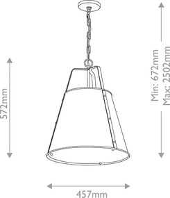 Industriální lustr nad stůl Elstead Etcher 46 cm 2x E27 šampaňský bronz