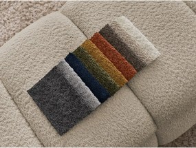 Béžová lavice z textilie bouclé – Bobochic Paris