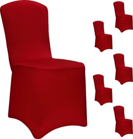 Potah na židli sada 4 ks vínová OEKO-TEX®