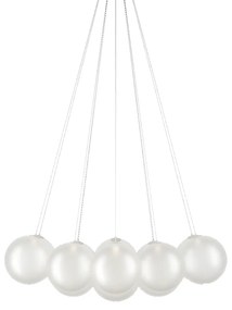 Lodes 22124 1330 Random Cloud 14 ø28, závěsné svítidlo LED 14 x 5W 3000K, bílé sklo, rozměr 125x112cm