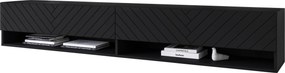 XXXLutz NÍZKÁ KOMODA, černá, 180/30/32 cm P & B - Online Only TV příslušenství - 002778000409