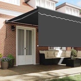 Stahovací markýza Antracit 500 × 300 cm Polyester a hliník 3331218