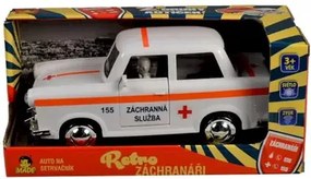 MaDe 98528 - Auto ambulance retro na setrvačník 6 x 17 x 8 cm