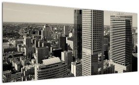 Fotka města - obraz (100x40cm)