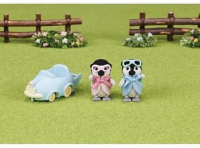 Sylvanian Families Baby tučňáci dvojčata s autíčkem