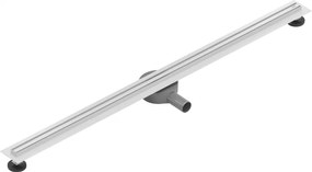 Mexen Flat nerezový sprchový žlab s rotačním 360° sifonem 120 cm, vzor SLIM, bílá, 1241120