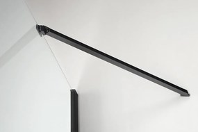 Polysan Polysan, ZOOM LINE BLACK sprchová boční stěna 800mm, čiré sklo, ZL3280B