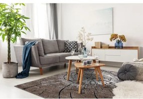 Moderní koberec COZY 8875 Wood, kmen stromu - Strukturální,  dvě úro