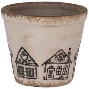 Květináč s perníkovými chaloupkami Gingerbread Bliss XS - Ø 8*7 cm