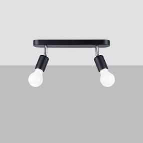 Sollux Lighting Stropní svítidlo FORNES 2 černé