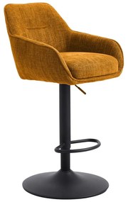 Oranžové barové židle v sadě 2 ks (výška sedáku 69 cm) Avola – Unique Furniture