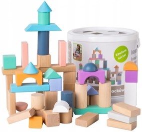 Dřevěné kostky Eco Toys 50 ks