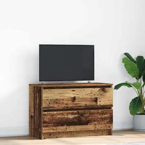 TV skříňka old wood 80x35x54 cm kompozitní dřevo
