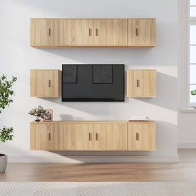 8dílný set TV skříněk dub sonoma kompozitní dřevo 3188673