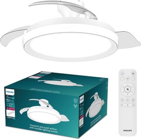 PH 8721103096029 Bliss DC stropní ventilátor a svítidlo 28W+35W bílý - PHILIPS