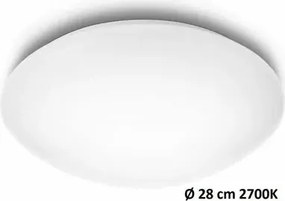 Philips Suede LED 4x2.4W bílá / stropní svítidlo / 1200 lm / 2700 K
