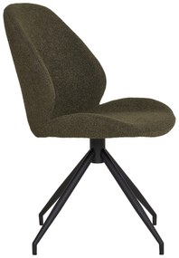 House Nordic Jídelní židle MONTE CARLO zelené bouclé