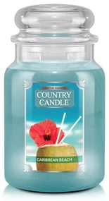 Country Candle Vonná Svíčka Caribbean Beach (sójový vosk), 652 g