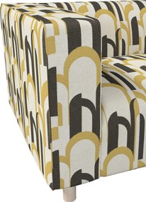 Potah na pohovku IKEA  Klippan 2-místná barva vícebarevná látka pletený vzor, vzorované