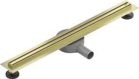 Mexen Flat 360° Slim sprchový žlab 60 cm, zlatá matná, 1A41060