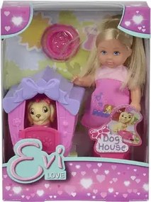 SIMBA Panenka Evička s pejskem a boudou / 12 cm / od 3 let
