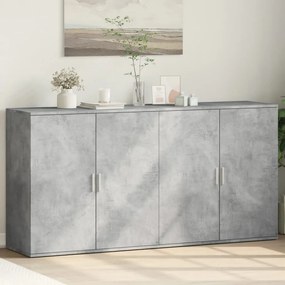 Příborníky 2 ks betonově šedé 79 x 38 x 80 cm kompozitní dřevo 3276605