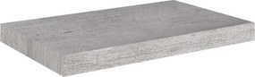 Plovoucí nástěnná police betonově šedá 50 x 23,5 x 3,8 cm MDF 326594