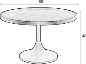 Černý kulatý konferenční stolek ø 69 cm Jason – Zuiver