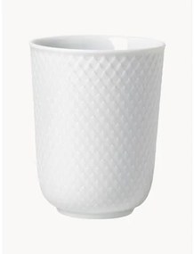 Porcelánové pohárky se strukturovaným povrchem Rhombe, 4 ks