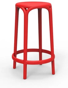 VONDOM - Nízká barová židle BROOKLYN - červená