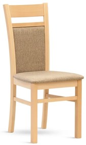 Jídelní židle VITO – masiv buk, látka, dekor buk / více barev