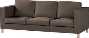 Potah na pohovku IKEA Karlanda 3-místná nerozkládací, krátký barva hnědá látka pletený vzor