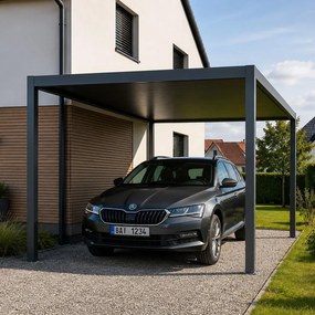 Hliníkový přístřešek na automobil AVENBERG TERMINAL 1 5.3 x 3.0 m