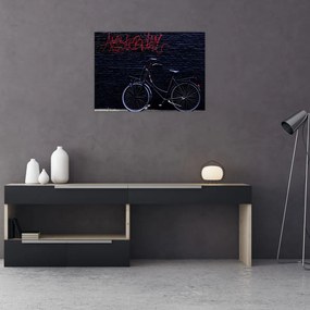 Skleněný obraz kola v Amsterdamu (70x50 cm)