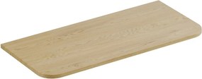 Závěsná skříňka Aster Ovalia Cloud s umyvadlem 100 cm dub cremona/zelená