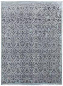 Diamond Carpets koberce Ručně vázaný kusový koberec Diamond DC-M 5 Light grey/aqua Rozměry koberců: 140x200