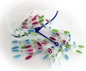 MSV sada kolíčků na prádlo s košíkem ANTI-UV 24 ks / plast / 8,3 cm