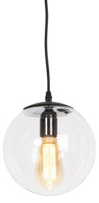 Moderní závěsná lampa transparentní 20 cm - Pallon