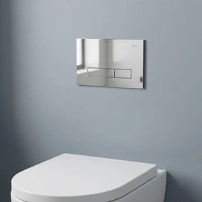 Rea Rea, Podomítkový WC systém K011A-Q + tlačítka HD Chrome, KPL-E9561