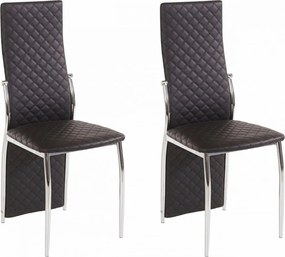 Danish style Jídelní židle Willi (SET 2 ks), černá