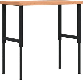 Pracovní stůl 100 x 60 x (73–99,5) cm masivní buk obdélníkový 3309685