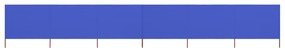 vidaXL 6dílná zástěna proti větru látková 800 x 120 cm azurově modrá